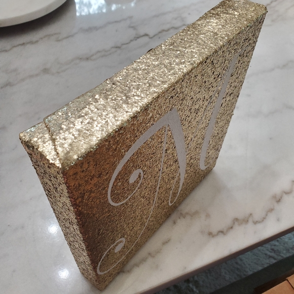 Source Unknown | Accents | Gold Glitter Letter M Decor | Poshmark